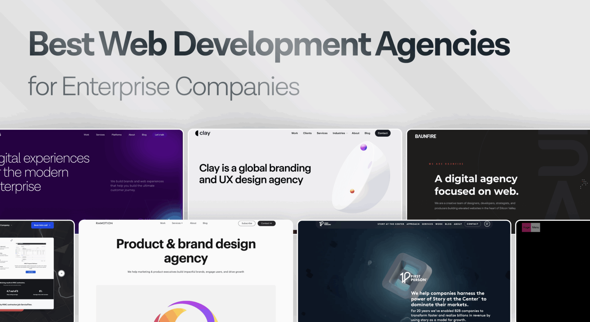 Best Web Development Agencies for Enterprise Companies